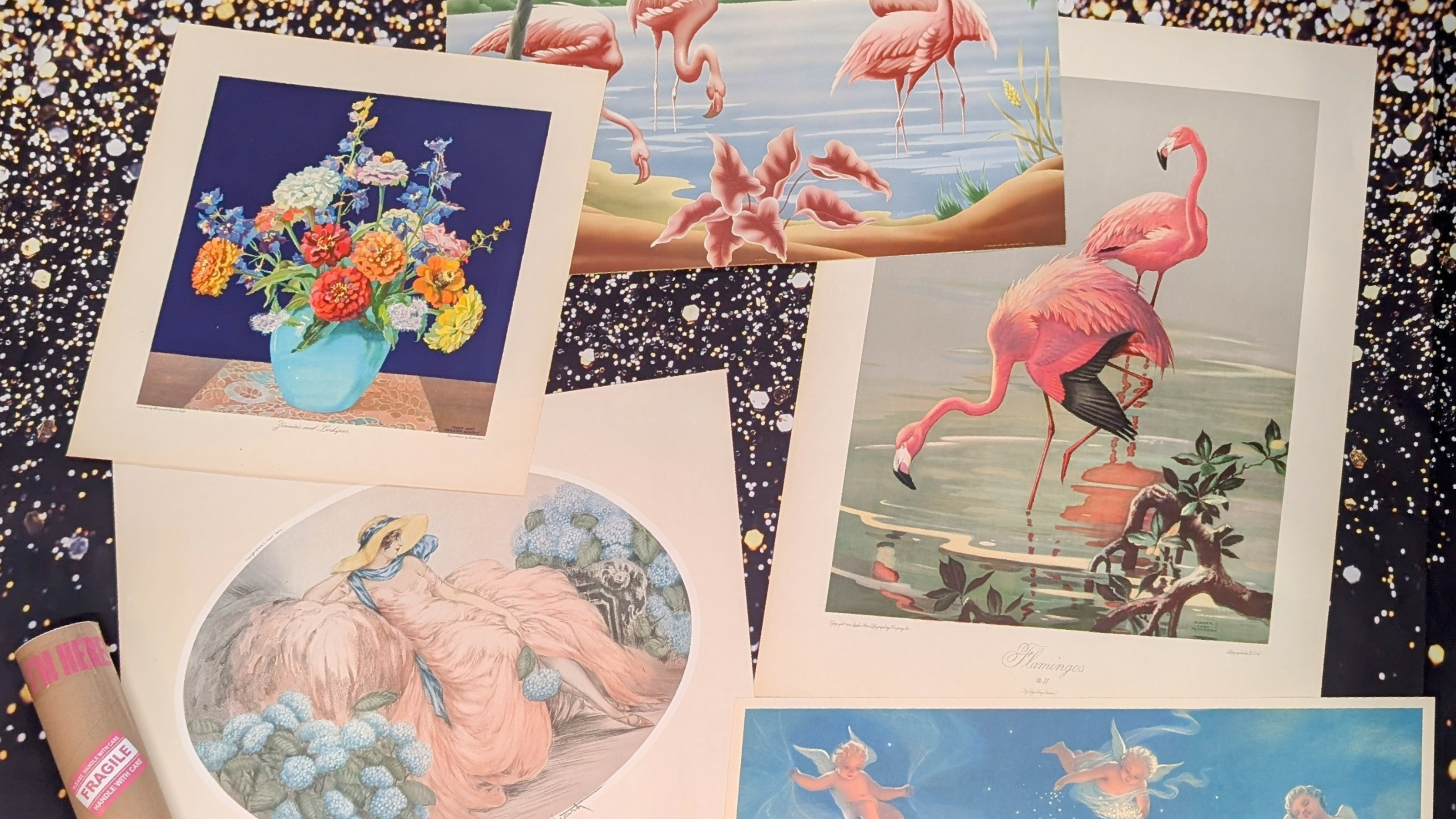 Staff Picks | Curated Vintage Art Favorites | Pink Flamingos